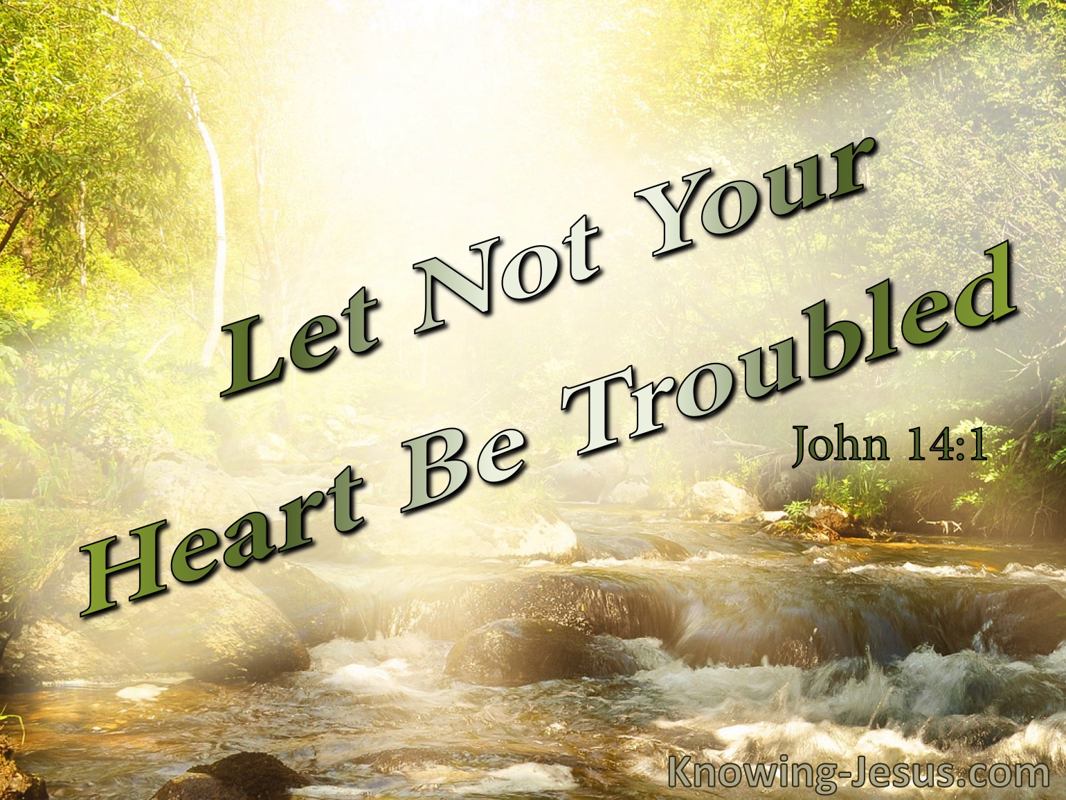 Word to word: Do Not Let Your Heart Be Troubled