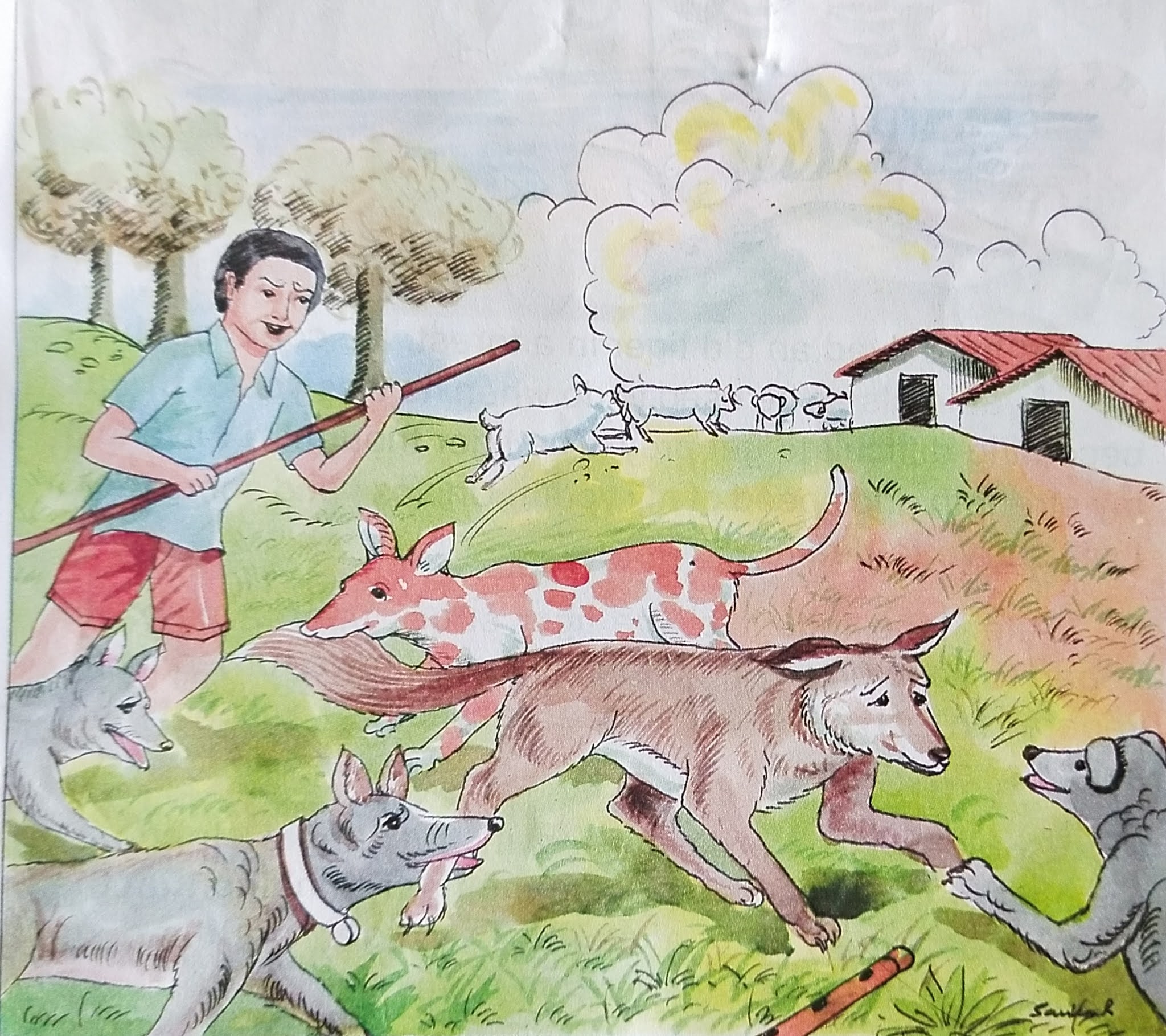 Lasya Stories: 8.THE FOOLISH WOLF'S FLUTE