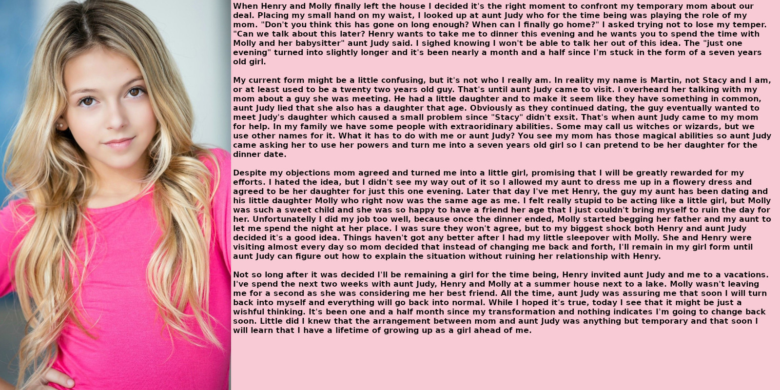 Marti's tg captions: It was just for one evening (part 1 of 2)