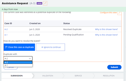 Pega duplicate case search (Case management) | Pega Help | Case Management | Integration | Data ...