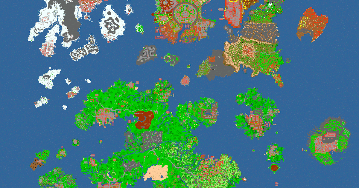 .: Tibia - Mapa completo (sem legendas)