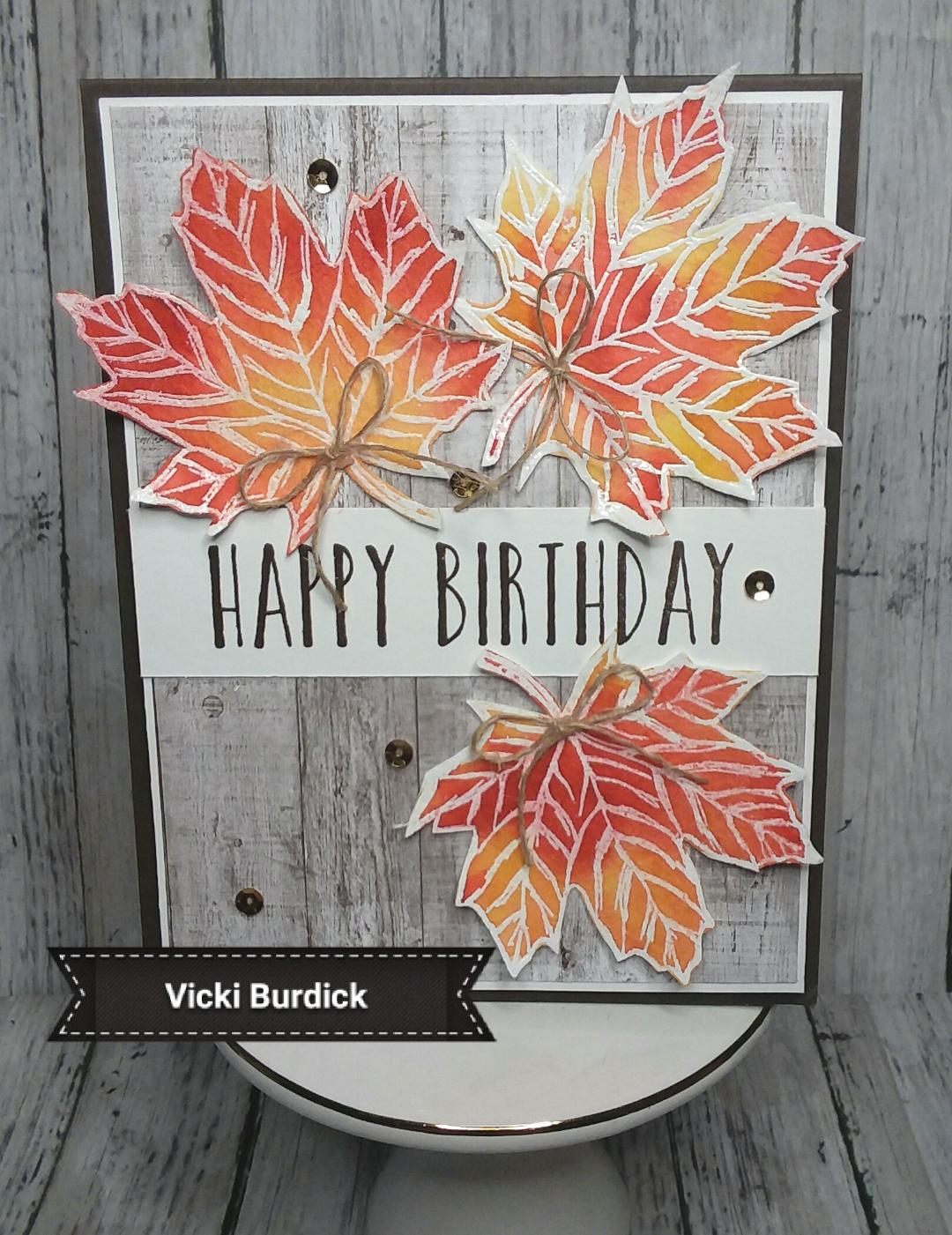 It's a Stamp Thing: Happy Birthday Leaves