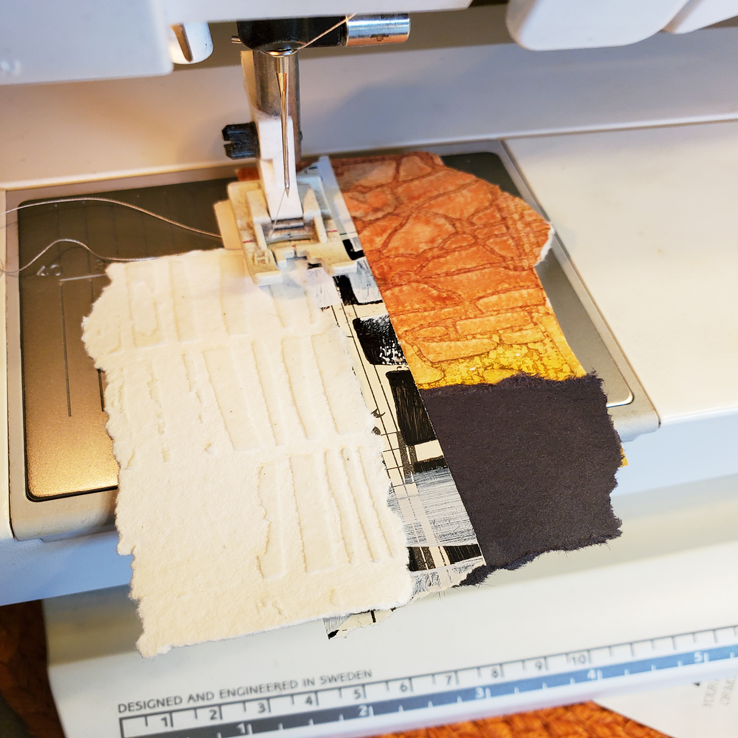 StencilGirl® Talk: Mini Stitched Collages with StencilGirl® Stencils