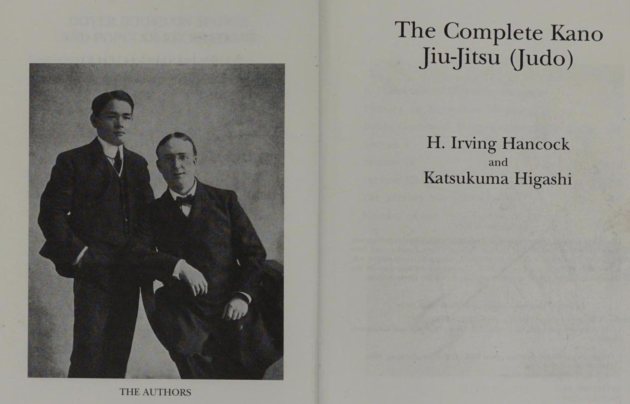 "The Complete Kano Jiu-Jitsu" Is Not Judo