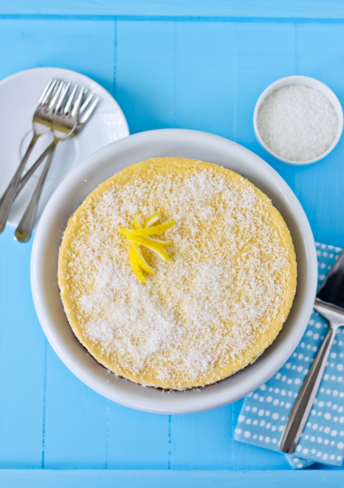 Cheesecake de limón y coco - Tengo un horno y sé cómo usarlo