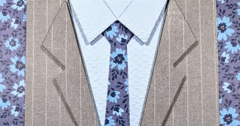 Jemini Crafts: How to make a man's Suit and Tie card