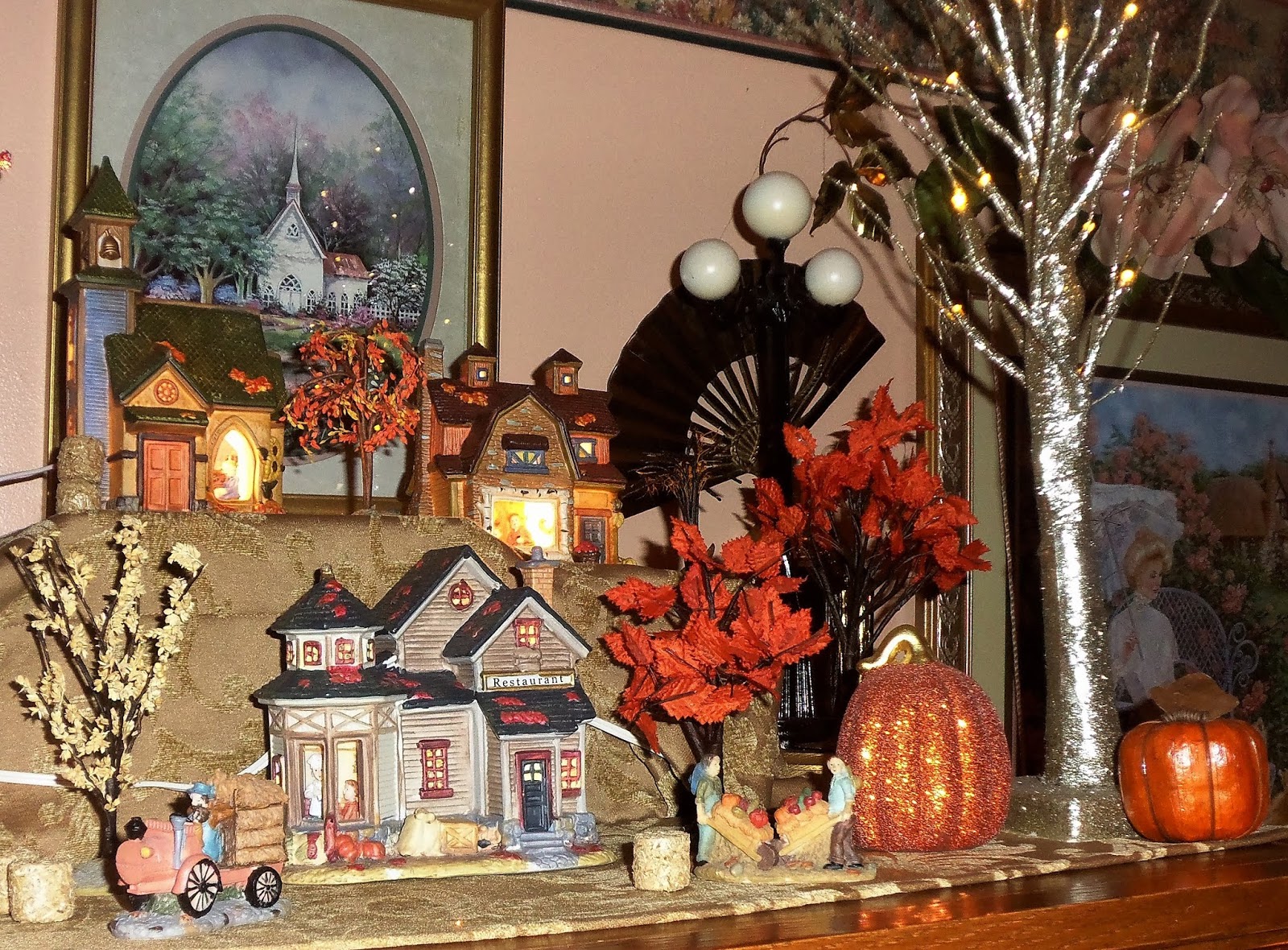 DEBBIE-DABBLE BLOG: Fall Village and Vignettes in the Living Room, 2018