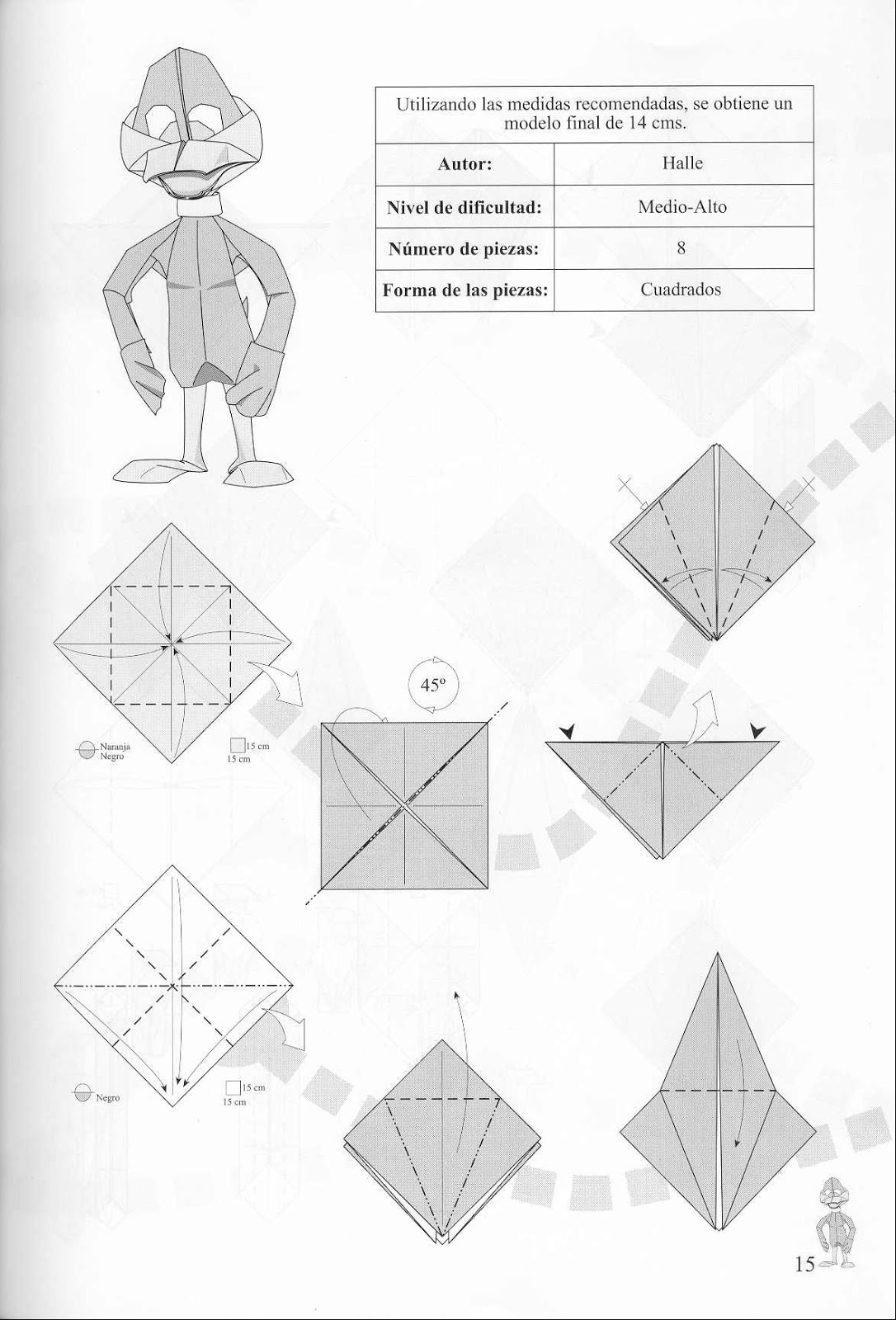 Origami Cartoon 1-Halle - Ruby Book Origami