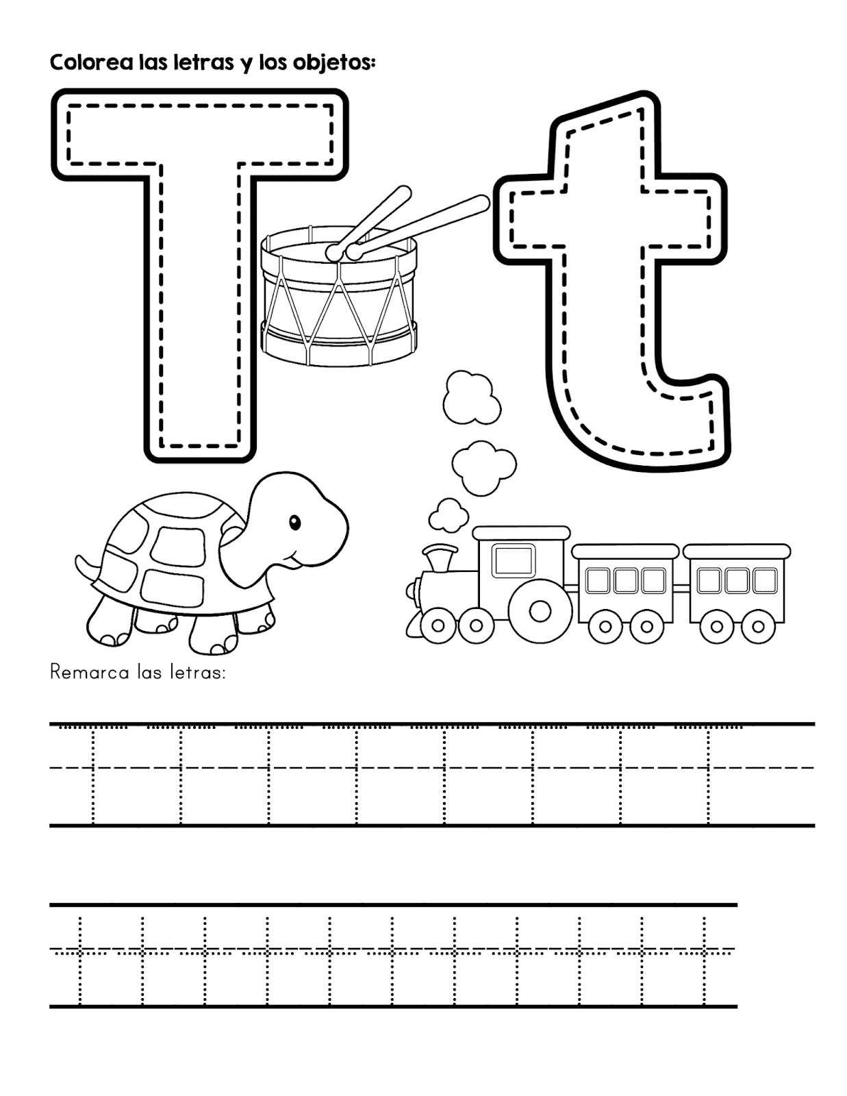 Abecedario para colorear | Materiales Educativos para Maestras