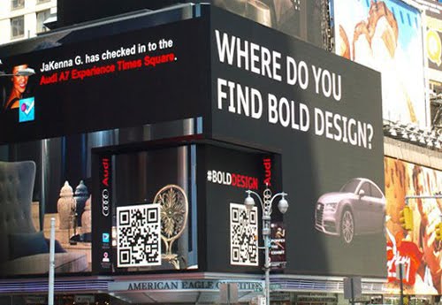 Video: Audi A7 "Bold Design" Times Square Billboard | quattroholic.com