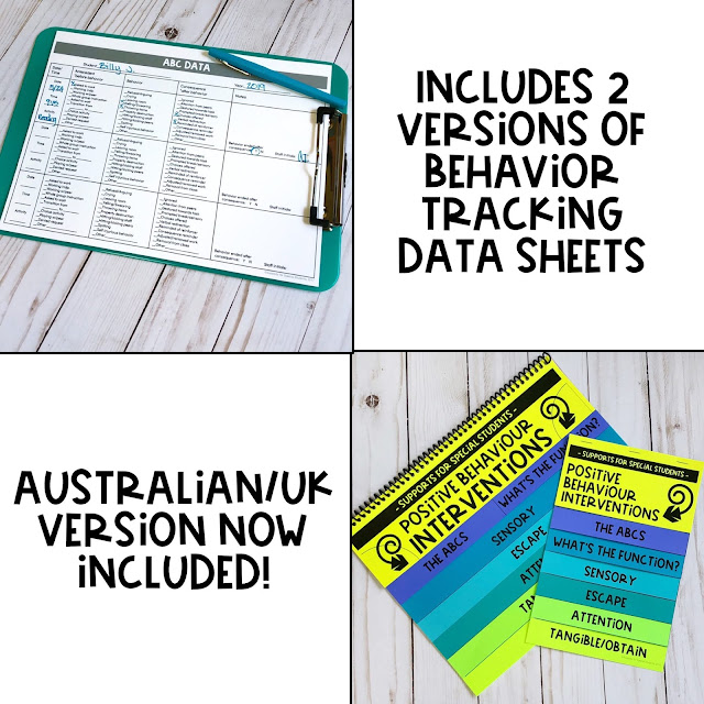 Positive Behavior Intervention Flipbook - Supports for Special Students