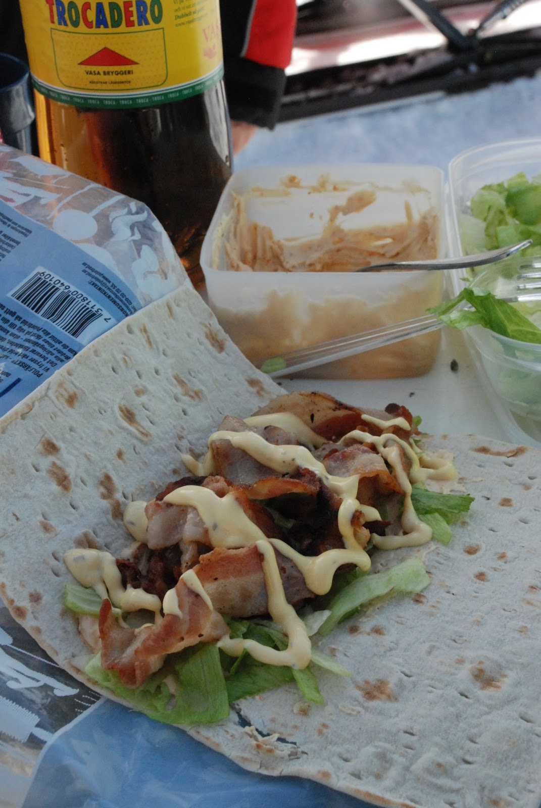 Smaskelismaskens: Wraps med grillat bacon och bea