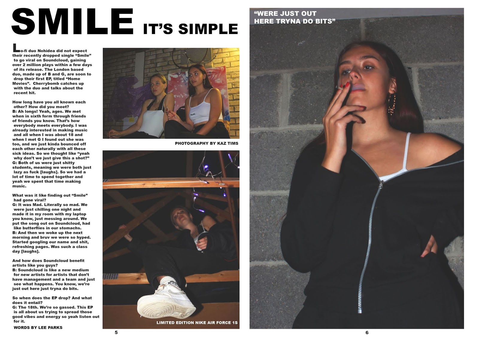 A-Level Media Studies: Component three: examples of student magazines