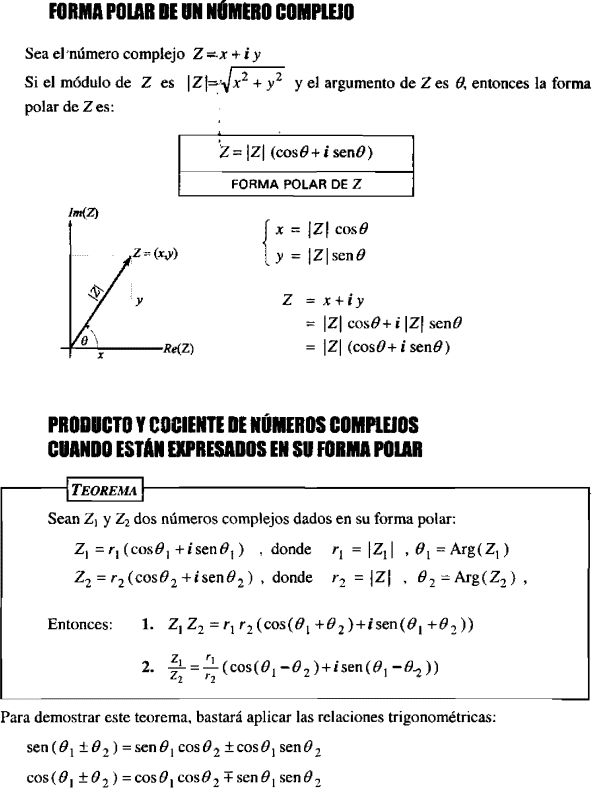 NÚMEROS COMPLEJOS EJERCICIOS Y PROBLEMAS RESUELTOS DE MATEMATICAS DE ...