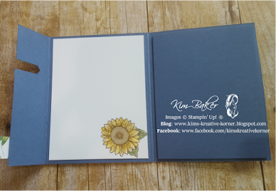 Kim's Kreative Korner: Fancy Sunflower Slide-Closed Card