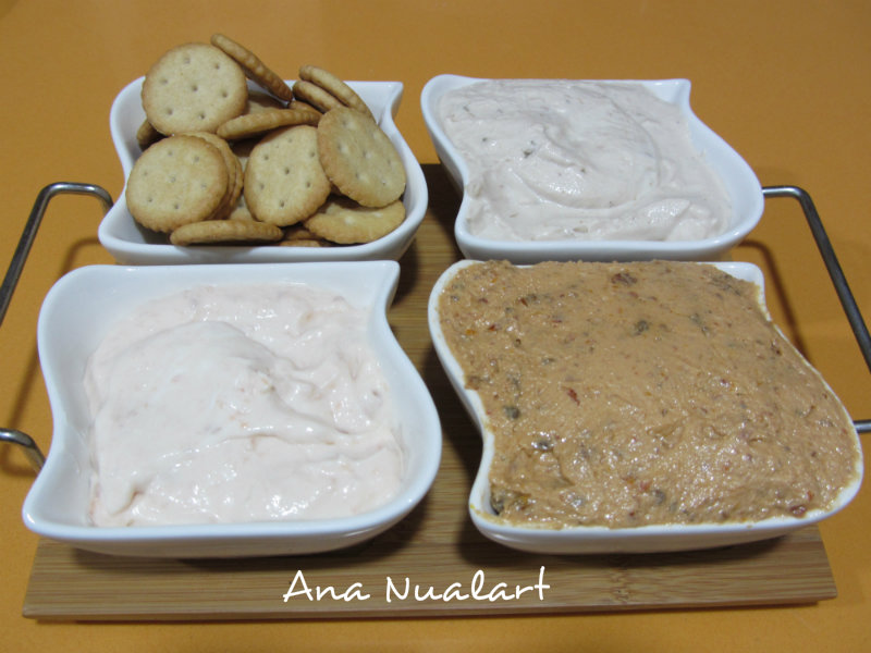 La cocinera de Bétulo: UNTABLES: SALMÓN, TOMATES SECOS Y ATÚN