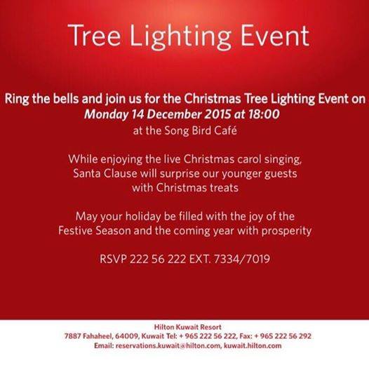 Ladies who do lunch in Kuwait: Christmas Tree Lighting Event, Carols ...