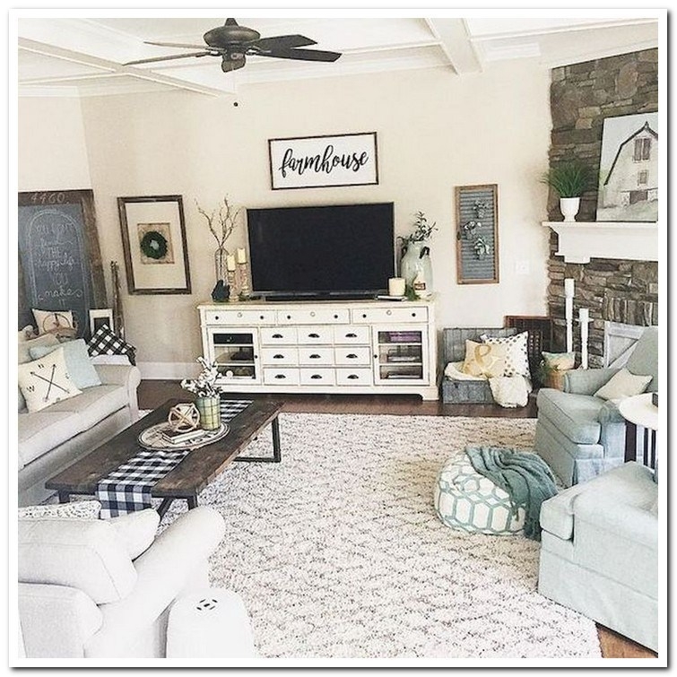 35+ Stunning TV Stand Decorations to Beautify Your Living Room | ARA HOME