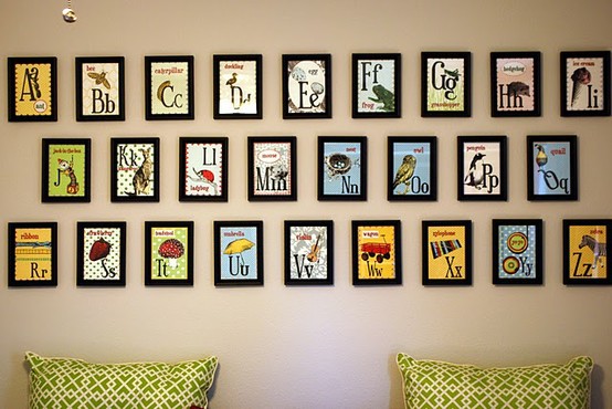 The Charming Cottage: Alphabet Walls for a Nursery or Playroom