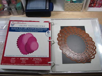 Stop and Stamp the roses: Spellbinders die organization