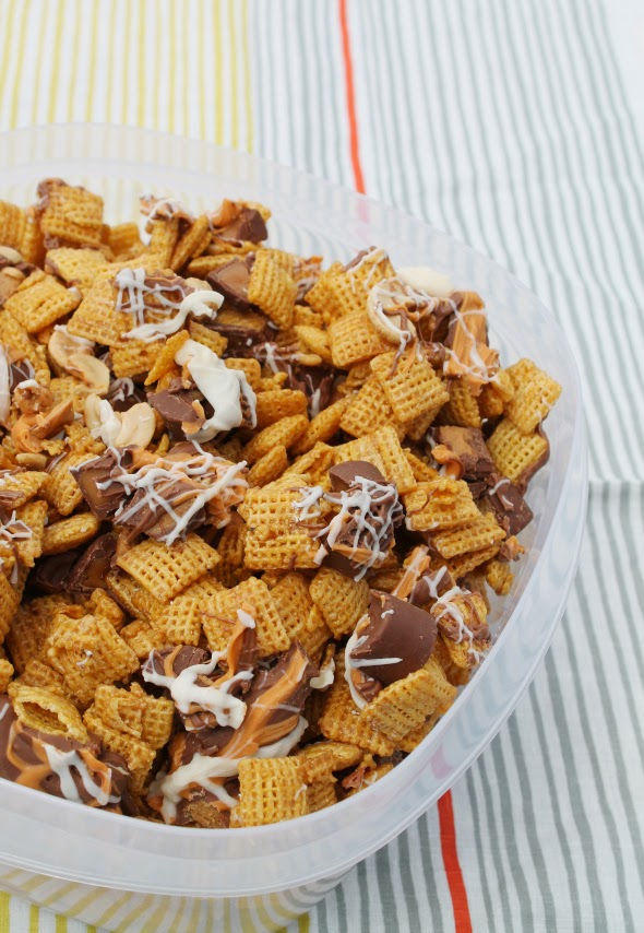 Whatcha Makin' Now?: Caramel Coated Candy Filled Snack Mix