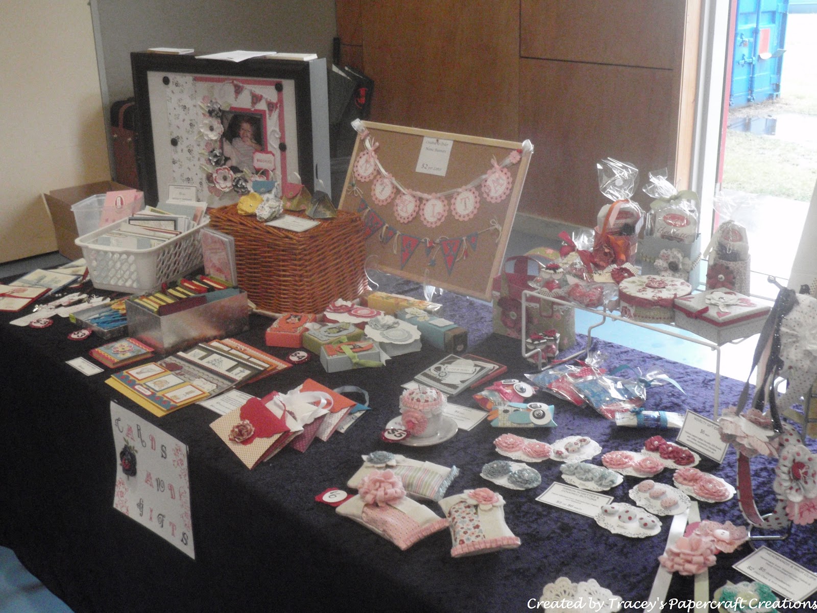 Tracey's Papercraft Creations: Some Photos from our Market Stall