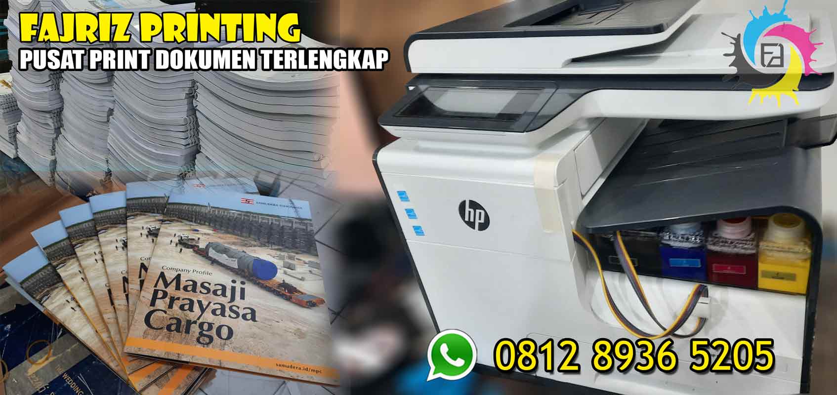 TEMPAT PRINT WARNA DAN HITAM PUTIH JAKARTA PUSAT | 24 JAM - Fajriz Printing