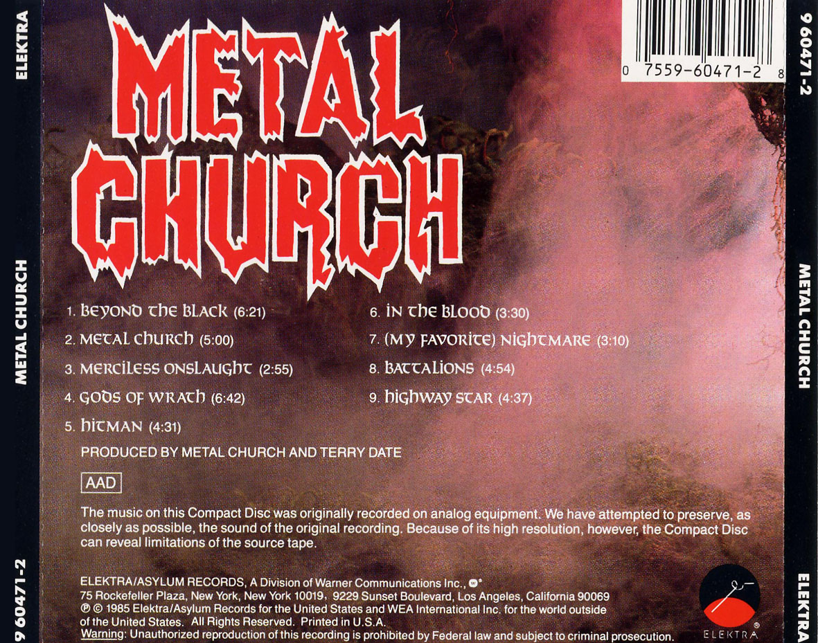 Descarga de discos de Rock Clasico y Heavy Metal.: Metal Church - Metal ...