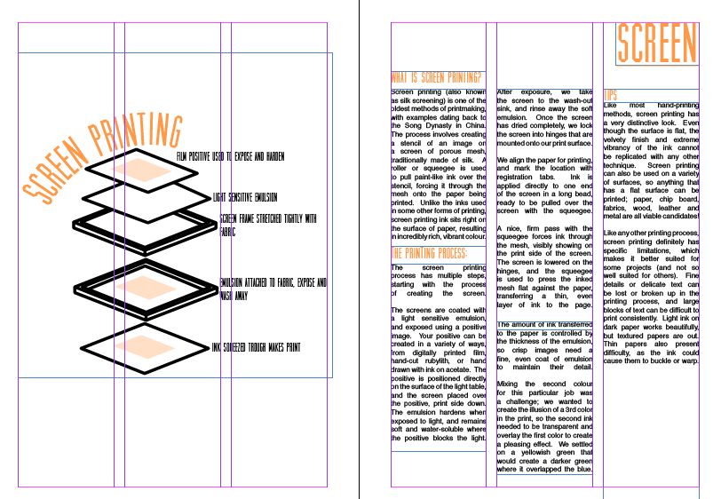 Design Practice: WHAT IS DESIGN FOR PRINT?//LAYOUT DEVELOPMENT//OUGD504