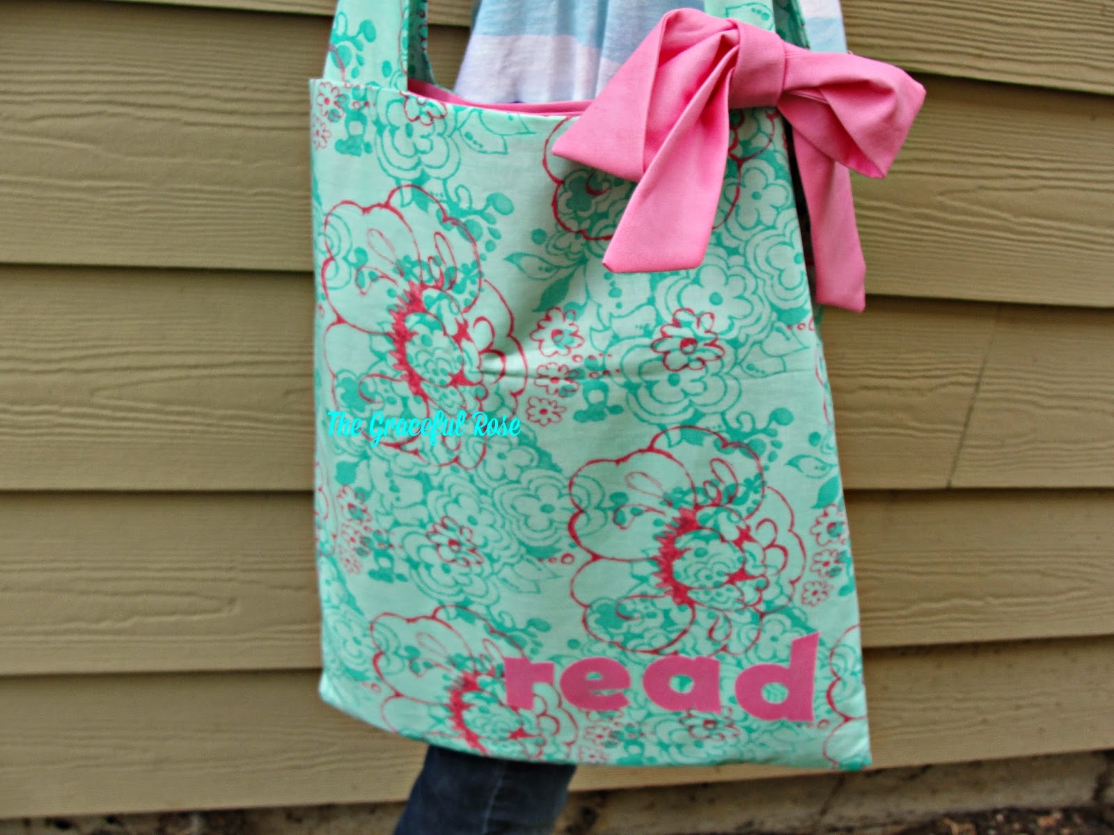 The Graceful Rose Book Bag Tutorial Guest Post At Reasons To Skip The Housework