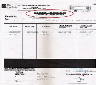 Contoh Dokumen Delivery Order (DO) Laut-Udara Dan Contoh Dokumen ...