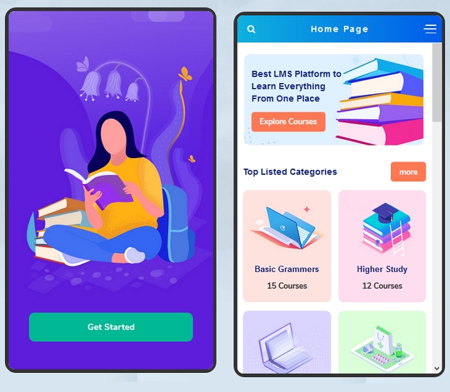 Educom - Education App & Online Courses Mobile Template - Download New ...
