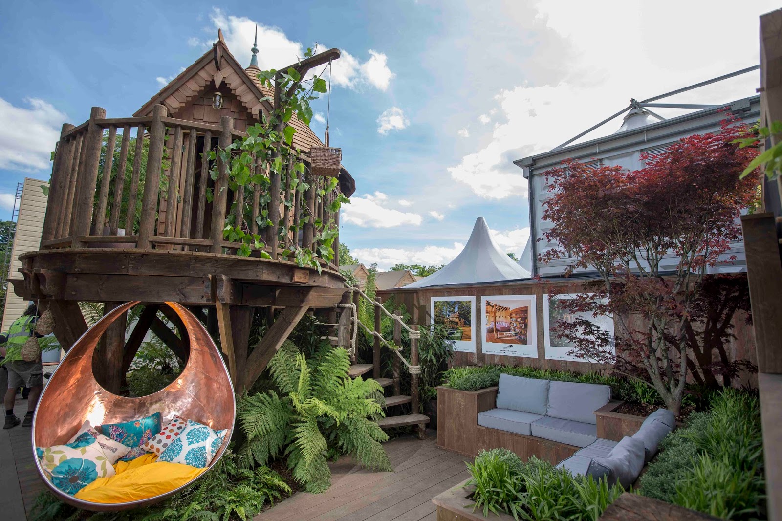 Shedworking: Blue Forest: Treehouse at Chelsea Flower Show