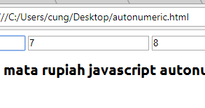 Cara membuat format nomor mata uang rupiah dengan javascript autonumeric.js