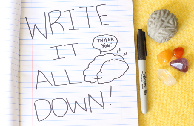 A Creative Brain Idea for Productivity That Really Works: Write it ALL Down