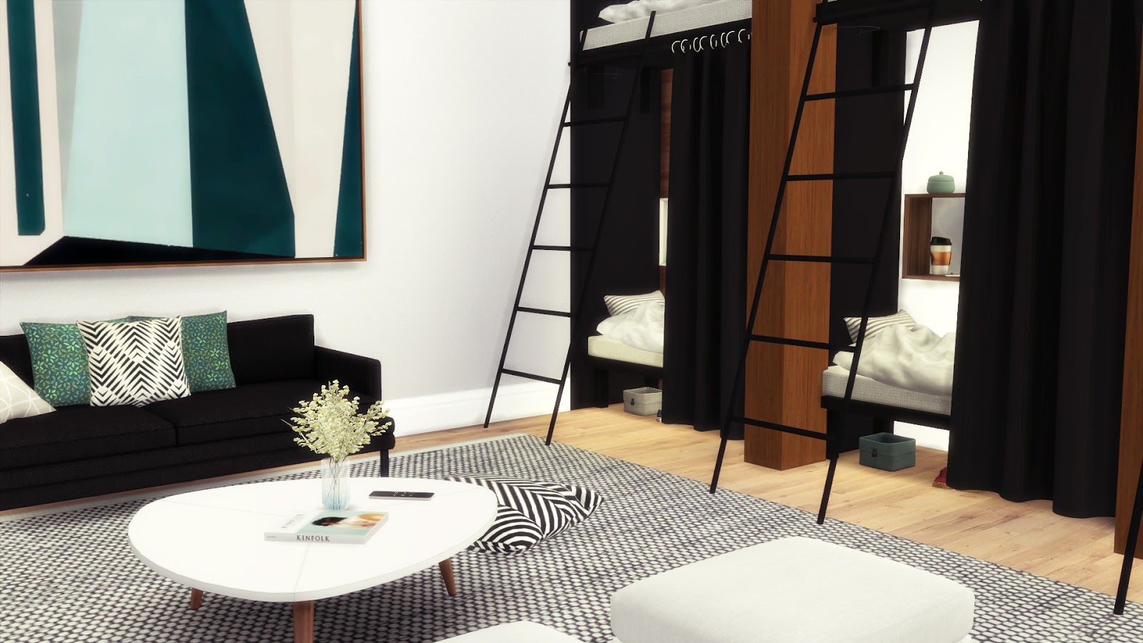 SIMS 4 - STUDENT ROOMS - HOSTEL - UNIVERSITY INSPIRED DL + CC - Bárbara ...