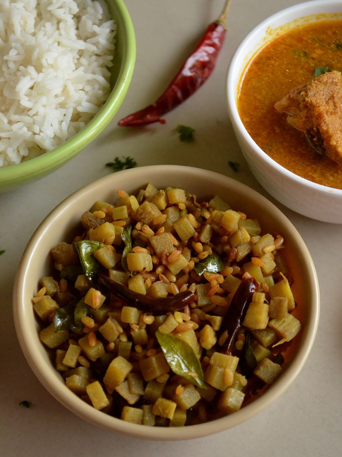 Indulge...: Vazhapindi Upperi | Unnipindi Mezhukkupuratti | Banana Stem ...