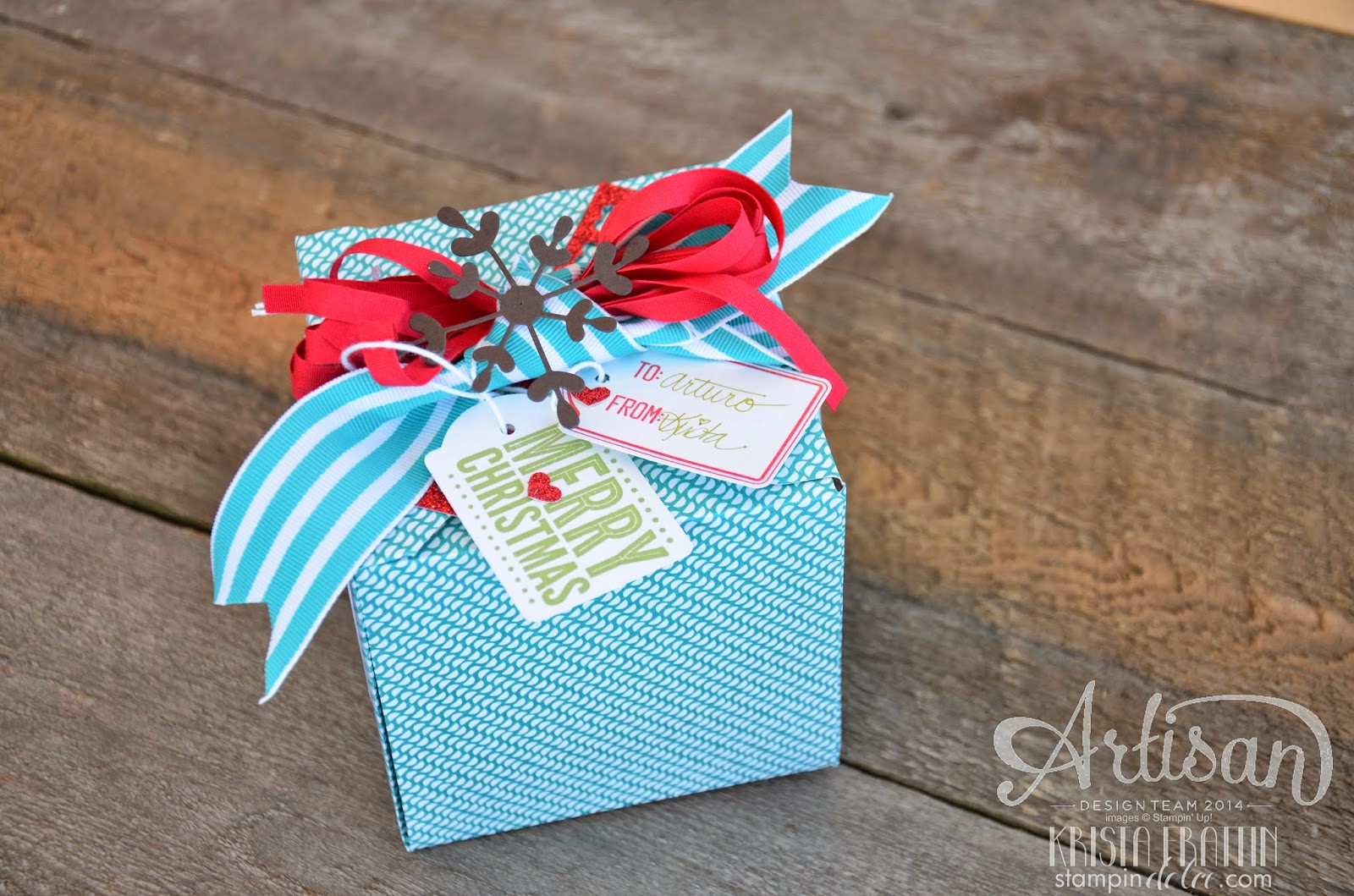 Stampin' Dolce: custom gift box, day 6 - Dolce 12 days of Christmas