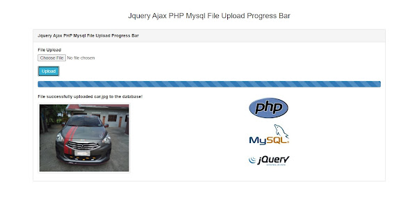 Jquery Ajax PHP Mysql File Upload Progress Bar | Tutorial101