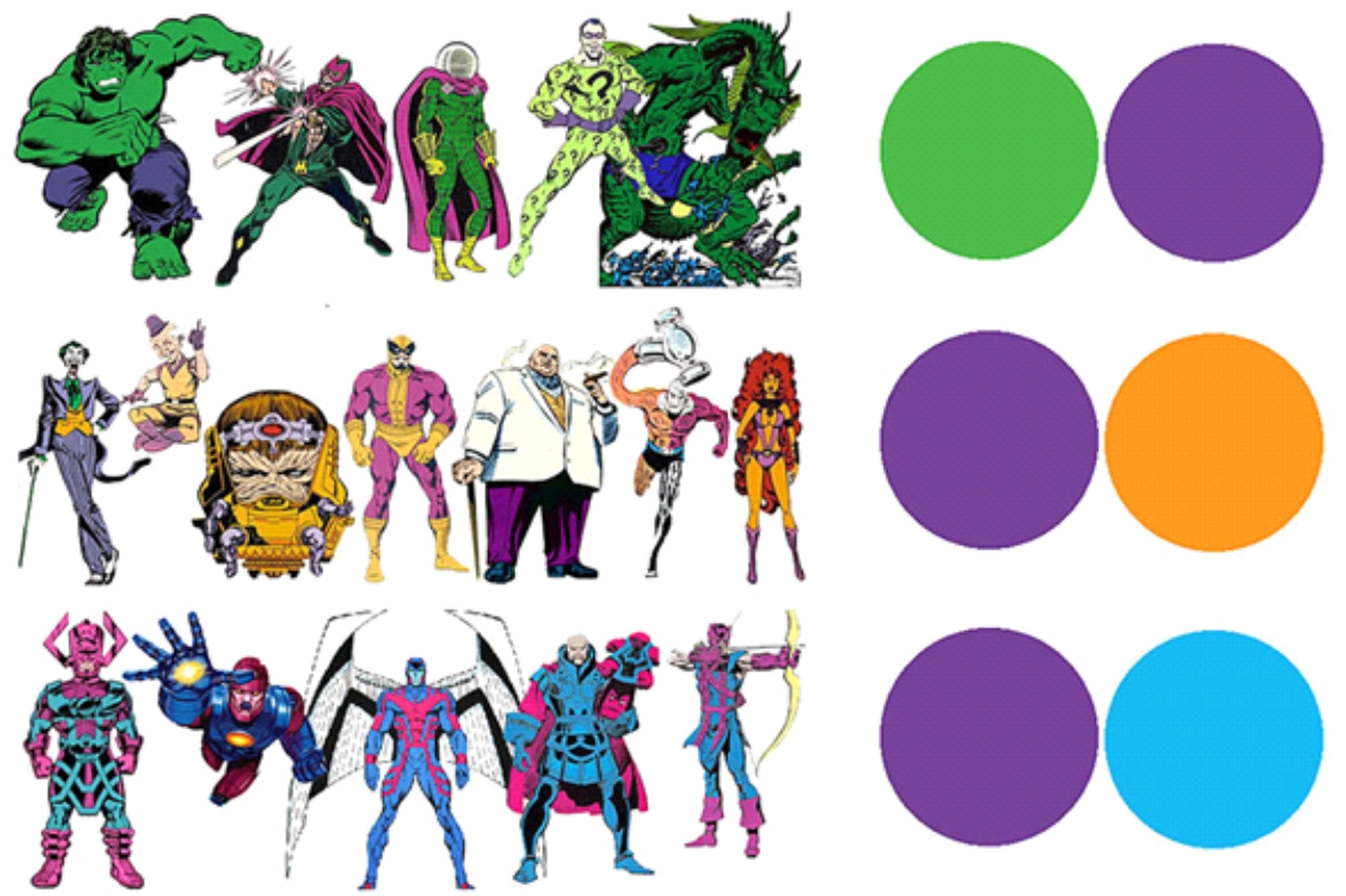 WARNER WALLIS ART: TEORÍA DEL COLOR DEL SUPERHEROE PARTE 2- PERSONAJES ...