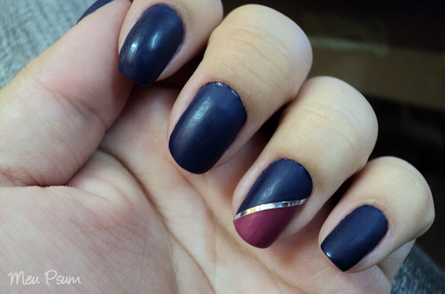 Meu Psum: Unhas em rosa e azul