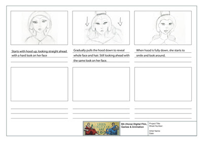 Pixar Storyboard Template