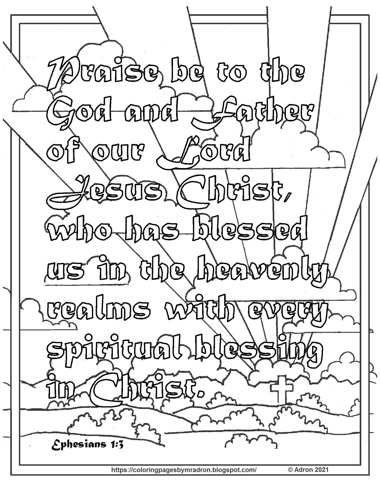 Ephesians Coloring Page Coloring Pages