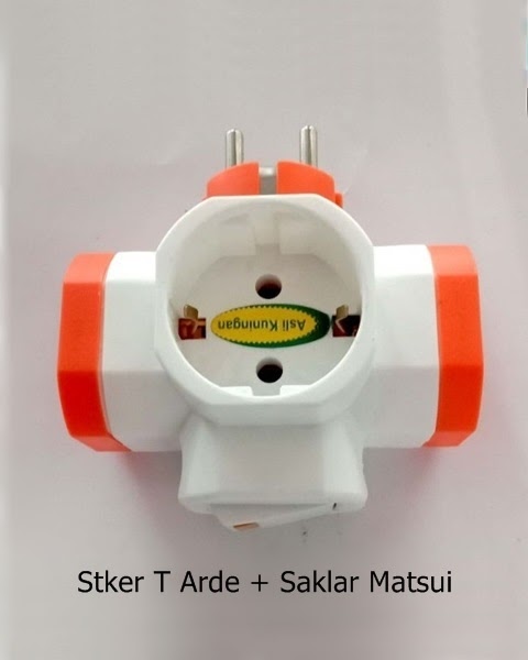 Steker T Arde + Saklar - Toko Listrik Kuaro