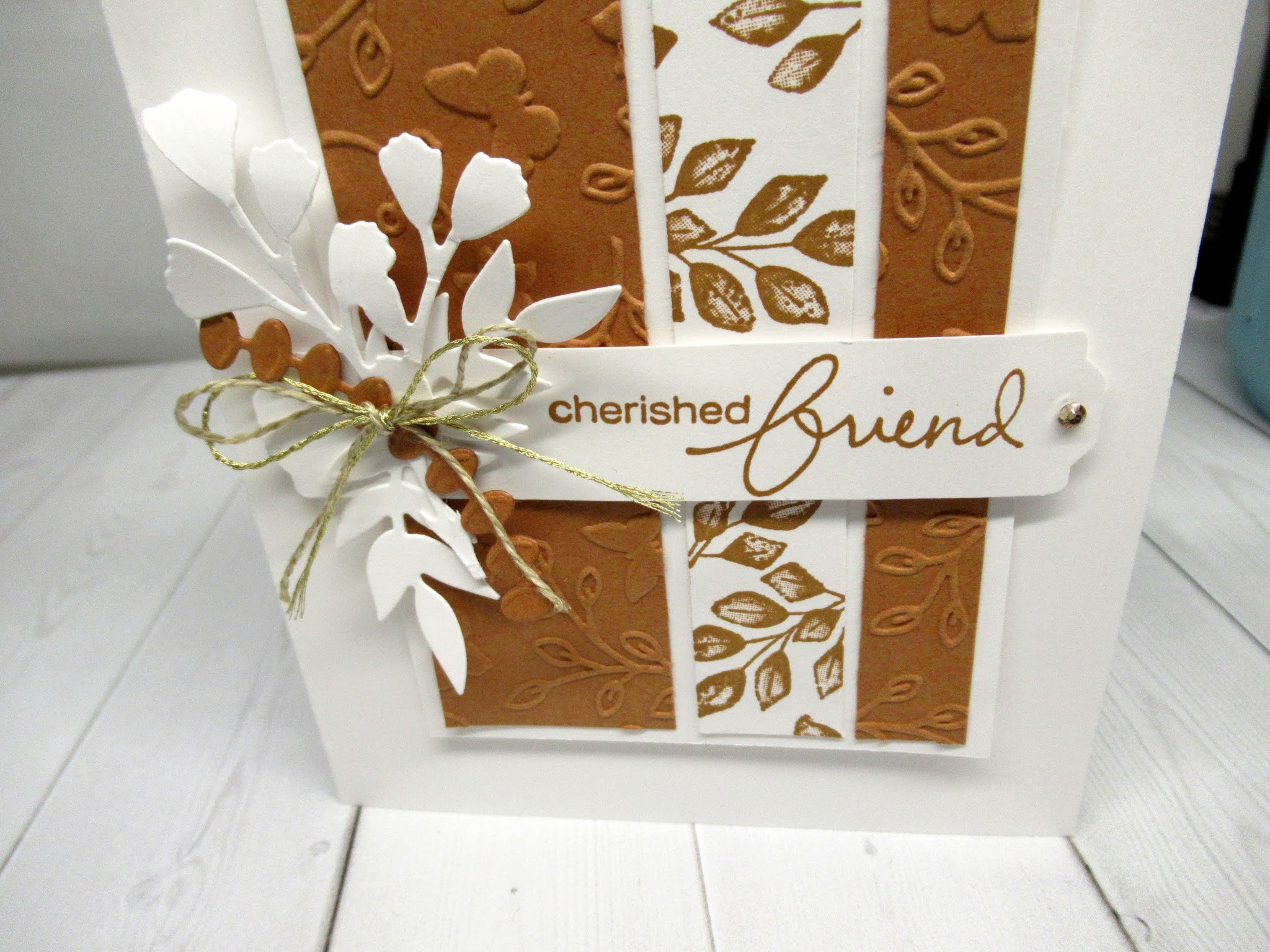 Personally Yours: Cherished Friend Card in Cinnamon Cider