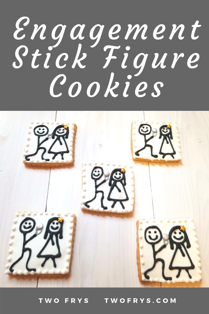 Two Frys: Engagement Stick Figure Cookies