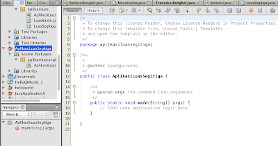 Membuat Aplikasi Luas Segitiga Dengan Java NetBeans ~ Ngoding Java