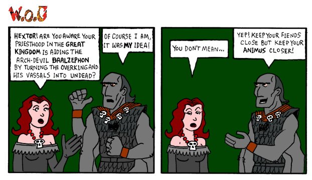 Greyhawkery: Comic Rewind: Hextor and Wee Jas