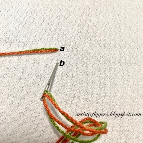 artisticfingers: Swedish split stitch