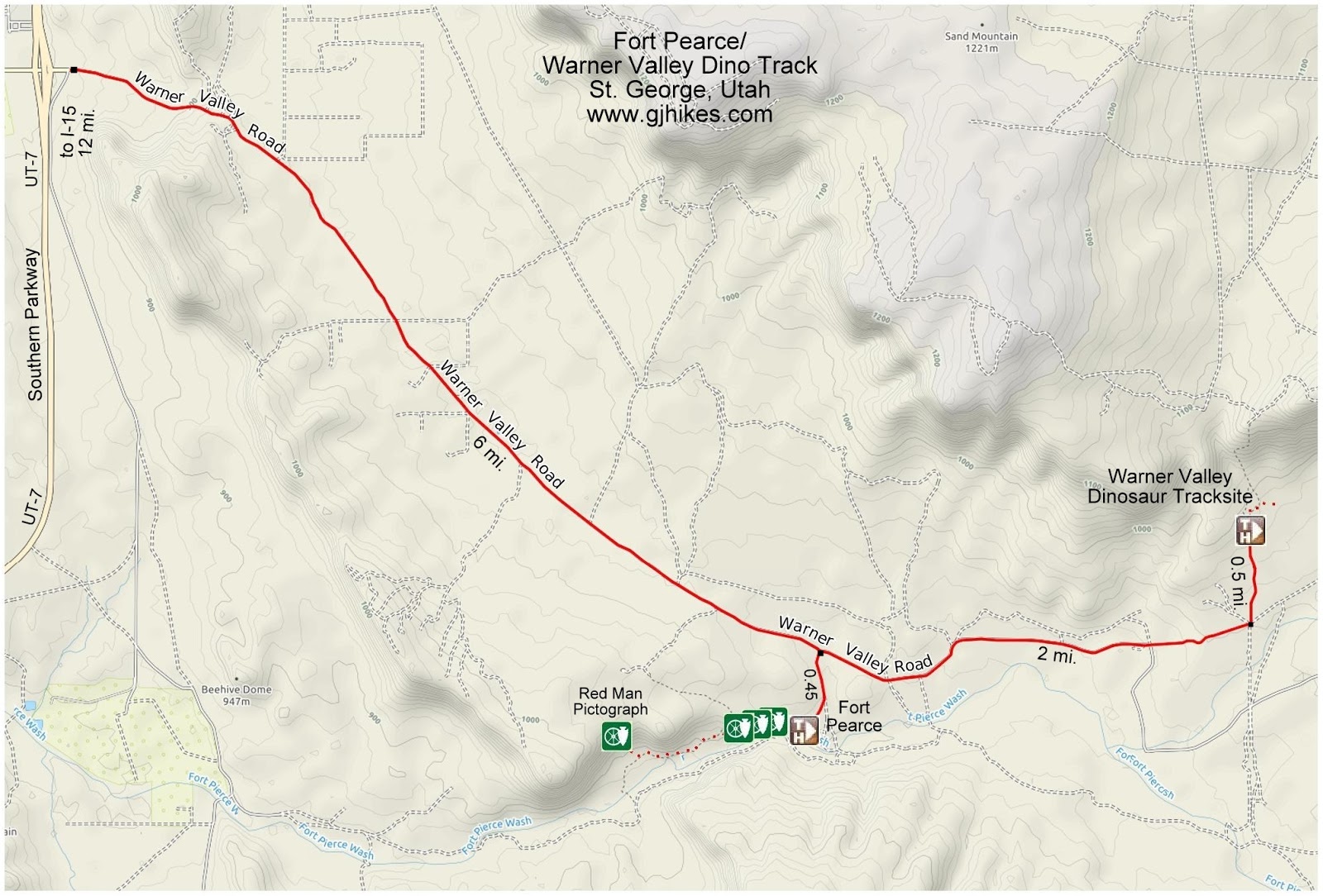 gjhikes.com: Fort Pearce Heritage Site